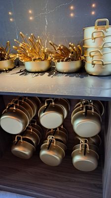 Photo of Souper Hot Pot - Toronto, ON, CA. Pots and tongs at the front