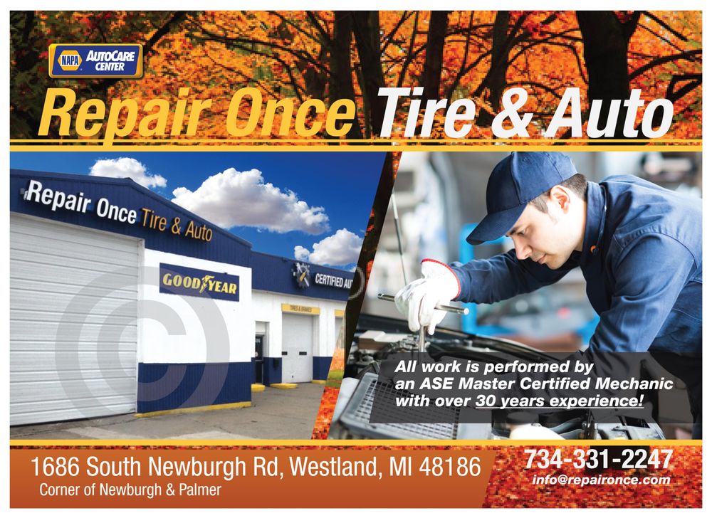 REPAIR ONCE TIRE & AUTO - Updated September 2025 - 1686 S Newburgh Rd ...