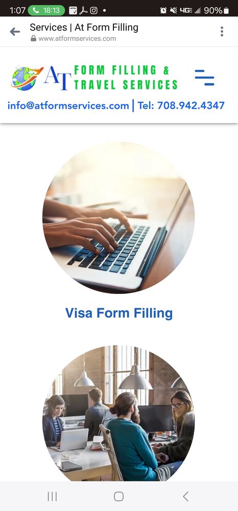 AT FORM FILLING AND TRAVEL SERVICES - Request Information - Chicago ...