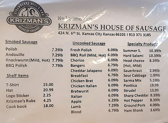 KRIZMAN’S SAUSAGE - Updated January 2026 - 33 Photos & 44 Reviews - 424 ...