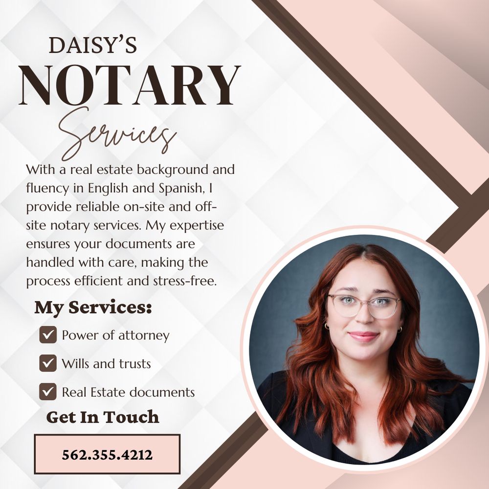 DAISY’S NOTARY SERVICES - Updated April 2025 - Request a Quote - Long ...