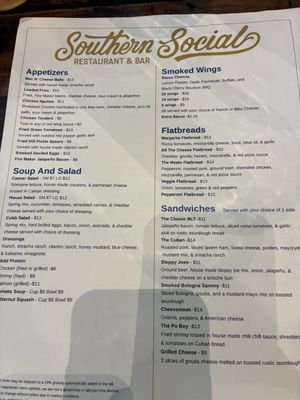 SOUTHERN SOCIAL - Updated December 2025 - 122 W Bank St, Griffin ...