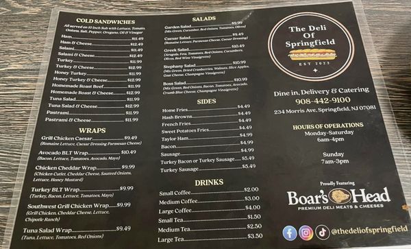 THE DELI OF SPRINGFIELD - Updated June 2024 - 17 Photos - 234 Morris ...