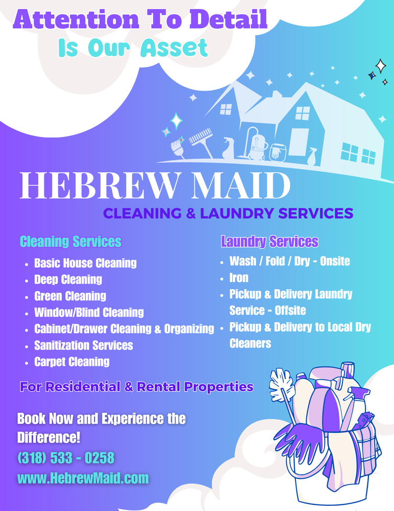HEBREW MAID - Updated April 2025 - Jonesboro, Louisiana - Home Cleaning ...