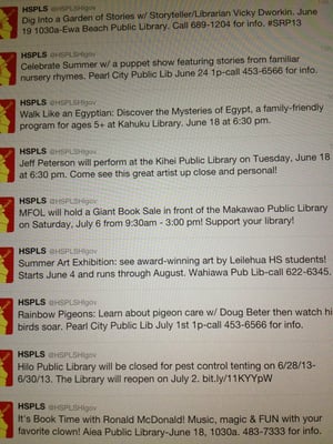 HAWAII STATE PUBLIC LIBRARY SYSTEM - KAILUA LIBRARY - Updated December ...