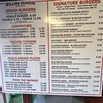 WILLIES FAMOUS BURGERS & FRIES - Updated July 2025 - 128 Photos & 163 ...