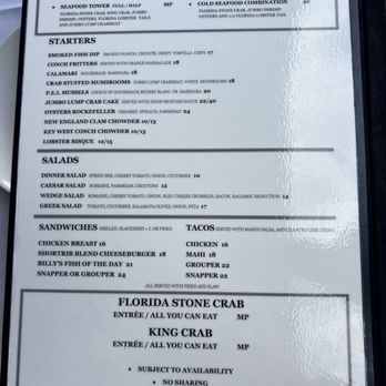 BILLY’S STONE CRAB RESTAURANT - Updated November 2025 - 2162 Photos ...