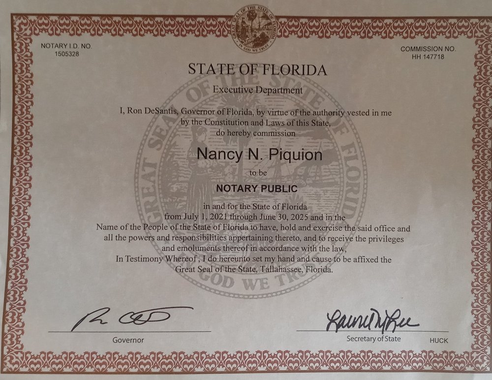 TRAVELING NOTARY - Updated January 2025 - Request a Quote - Sunrise ...