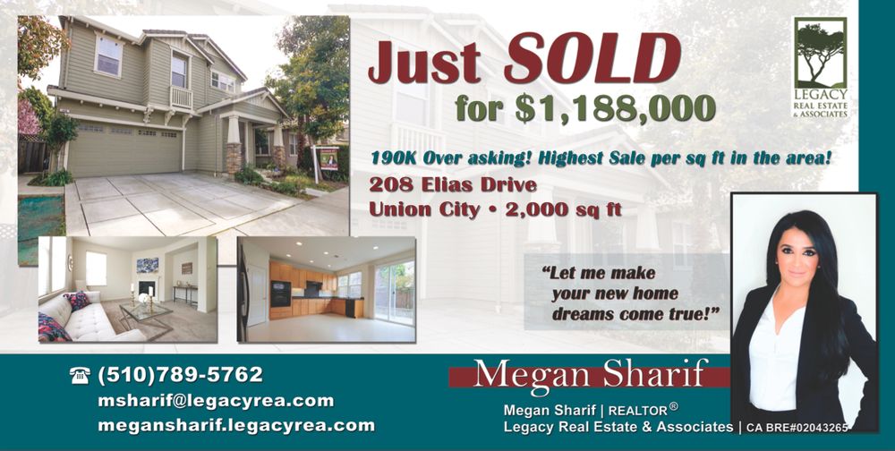 MEGAN SHARIF - LEGACY REAL ESTATE & ASSOCIATES - Updated August 2025 ...