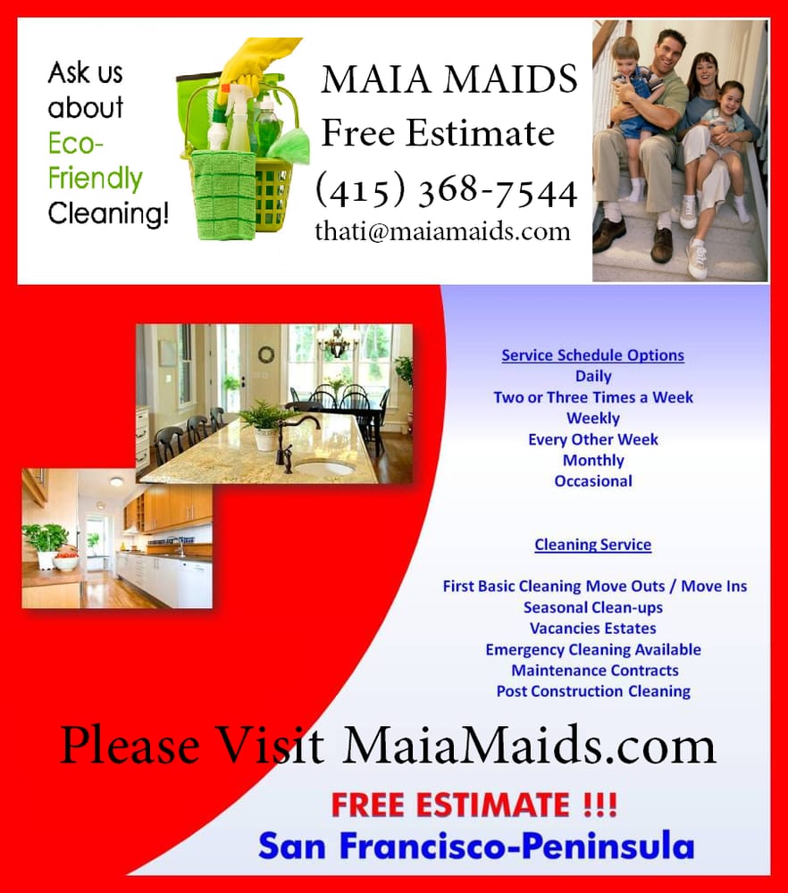 MAIA MAIDS HOUSE CLEANING - San Francisco, California - Home Cleaning ...