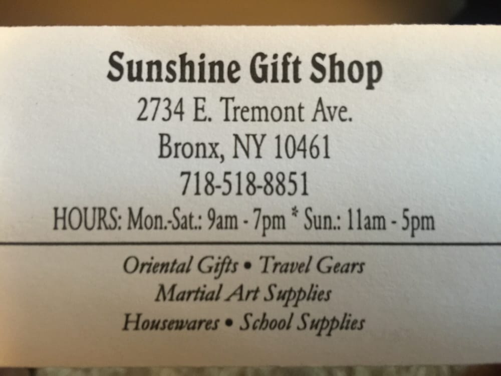 SUNSHINE GIFT SHOP - Updated December 2024 - 2734 E Tremont Ave, Bronx ...