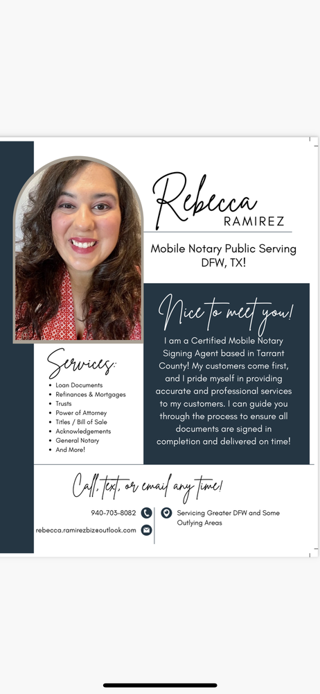 REBECCA RAMIREZ - Request a Quote - North Richland Hills, Texas ...