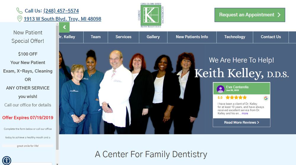 A CENTER FOR FAMILY DENTISTRY - KEITH KELLEY, DDS - Updated January ...