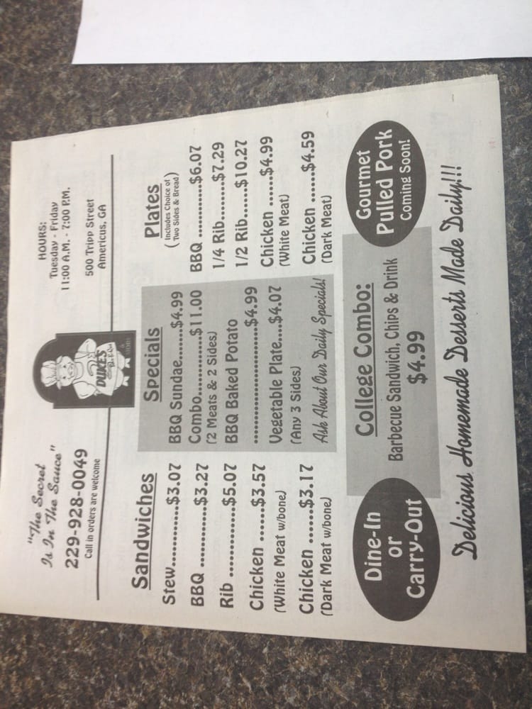 2 DUKE’S - Updated October 2024 - 500 Tripp St, Americus, Georgia ...