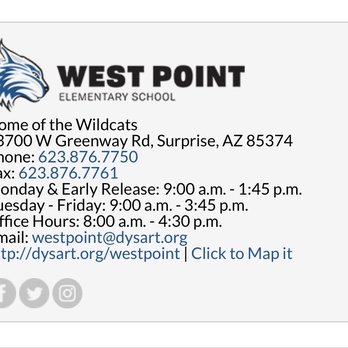 WEST POINT ELEMENTARY SCHOOL - Updated May 2025 - 13700 W Greenway Rd ...