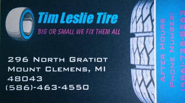 TIM LESLIE TIRE - Updated December 2025 - 16 Reviews - 296 Northbound ...