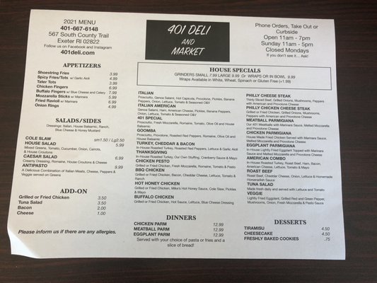 401 DELI - Updated August 2024 - 11 Photos & 25 Reviews - 567 S County ...