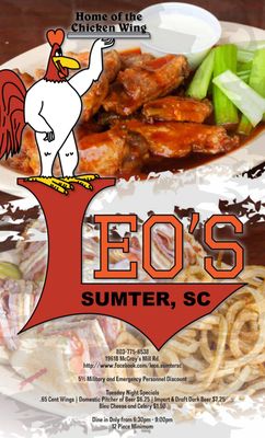 LEO’S WINGS - 28 Photos & 35 Reviews - Food near Sumter, SC - Menu - Yelp