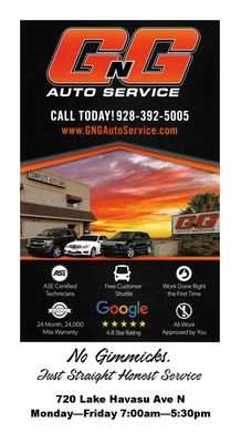 GNG AUTO SERVICE - Updated January 2026 - 76 Reviews - 720 Lake Havasu ...