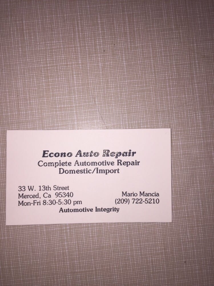 ECONO AUTO REPAIR - Updated September 2025 - 14 Reviews - 33 W 13th St ...