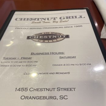 CHESTNUT GRILL - Updated June 2025 - 89 Photos & 127 Reviews - 1455 ...