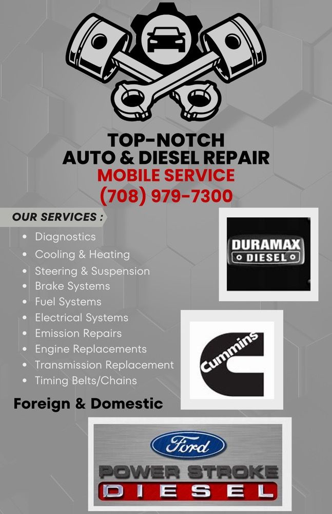TOP NOTCH AUTO & DIESEL REPAIR - Updated October 2024 - Burr Ridge ...