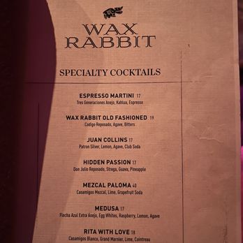 WAX RABBIT - Updated August 2024 - 268 Photos & 115 Reviews - 6915 S ...