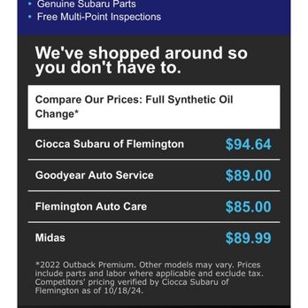CIOCCA SUBARU OF FLEMINGTON - Updated December 2025 - 167 NJ-31 ...