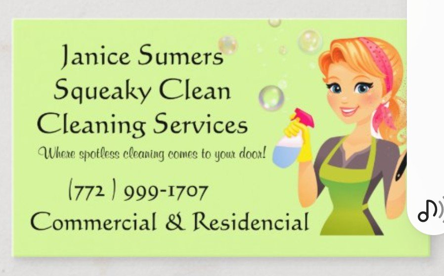 JANICE SUMERS SQUEAKY CLEAN CLEANING SERVICES - Request a Quote - 405 12th Ave, Vero Beach ...