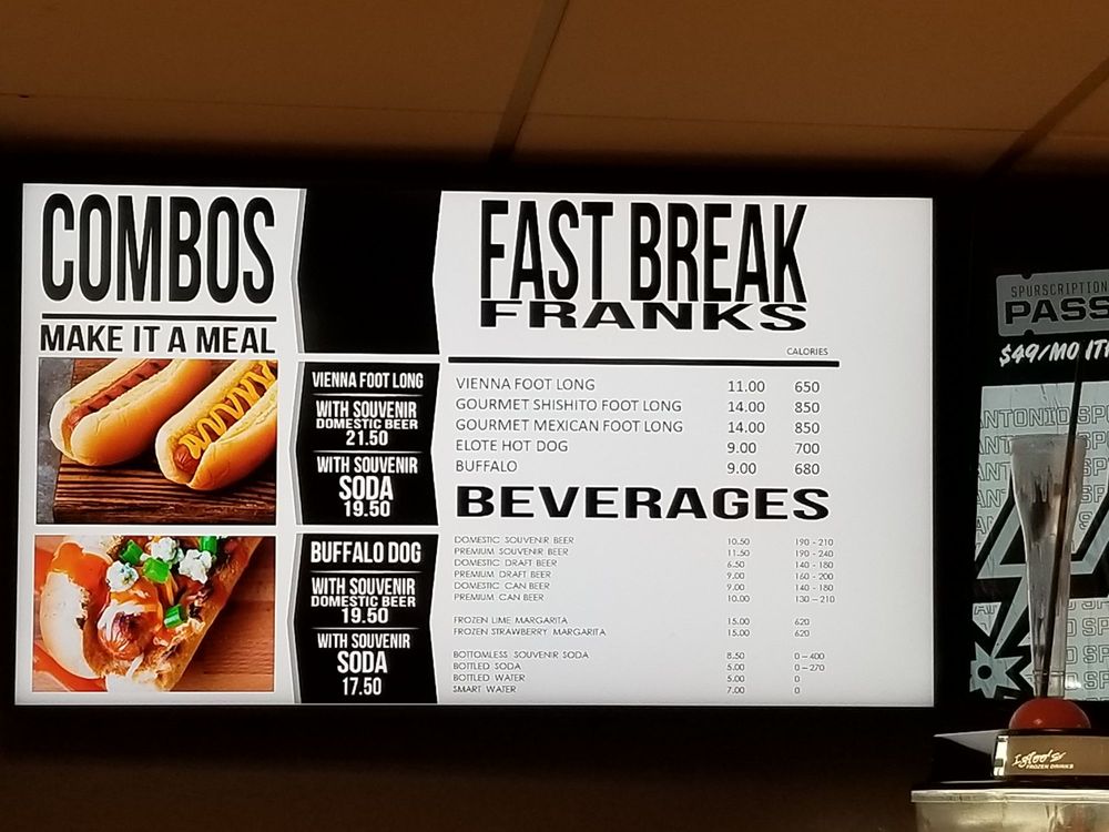 FAST BREAK FRANKS - Updated August 2024 - 1 Att Center Pkwy, San ...
