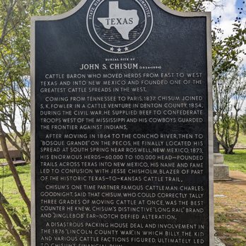 BURIAL SITE OF JOHN CHISUM - Updated December 2025 - 1100 W Washington ...