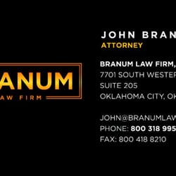 BRANUM LAW FIRM - Personal Injury Law - 9600 S May Ave, Oklahoma City ...