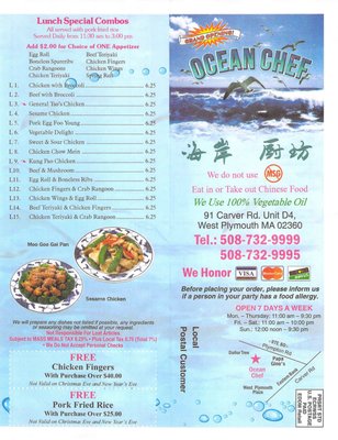 OCEAN CHEF - Updated July 2024 - 15 Photos & 50 Reviews - 91 Carver Rd ...