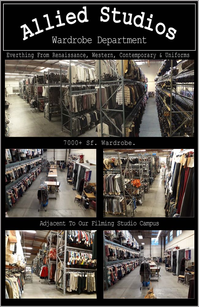 ALLIED STUDIOS - WARDROBE DEPT - Updated April 2024 - Request ...
