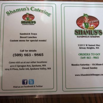 SHAMUS’S SANDWICH SHOPPE - Updated September 2025 - 32 Photos & 51 ...