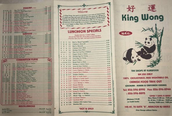 KING WONG CHINESE RESTAURANT - 67 Photos & 175 Reviews - 795 Rt 70 E ...
