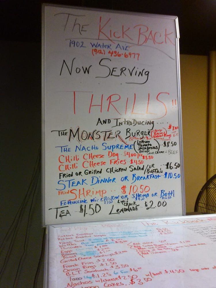 THE KICK BACK - Updated January 2025 - 1902 Waters Ave, Savannah ...