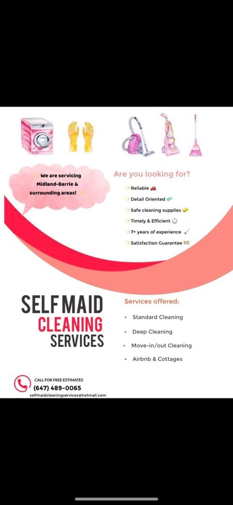 SELF MAID CLEANING SERVICES - Updated October 2025 - Midland, Ontario ...
