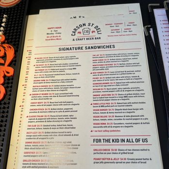 CARSON STREET DELI & CRAFT BEER BAR - Updated December 2024 - 144 ...