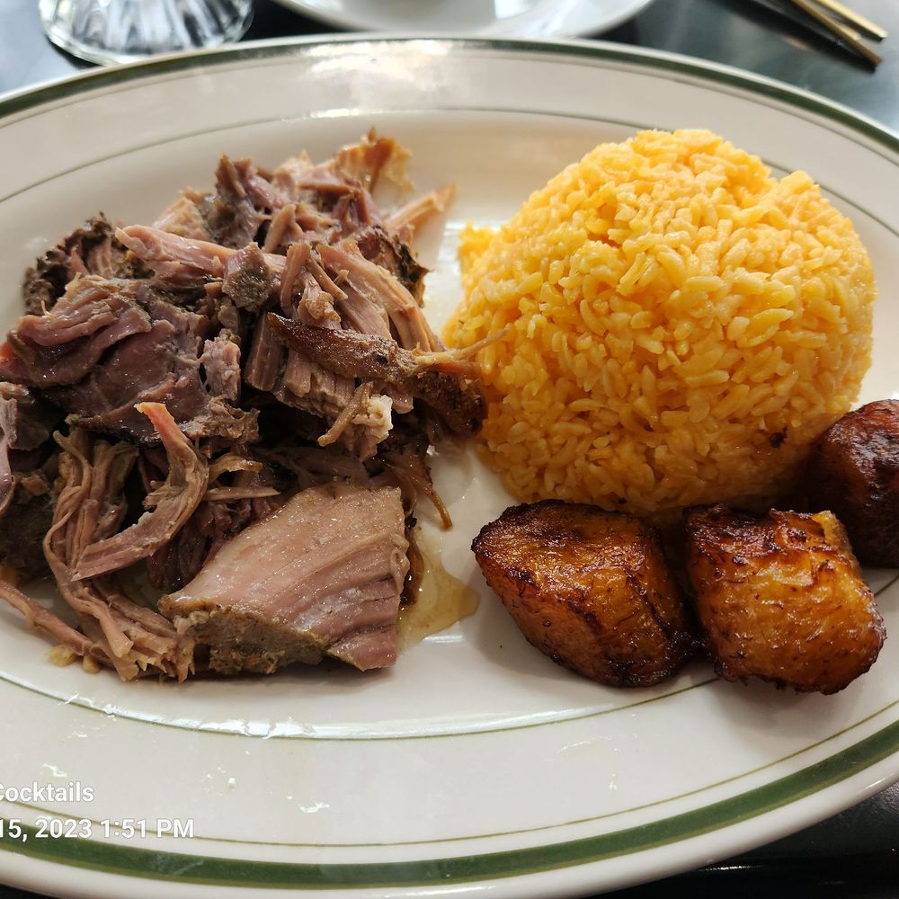 Pernil With Rice And Beans