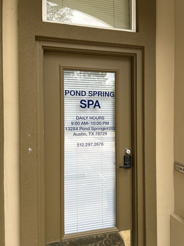 POND SPRING SPA - Updated December 2025 - 13284 Pond Springs Rd, Austin ...