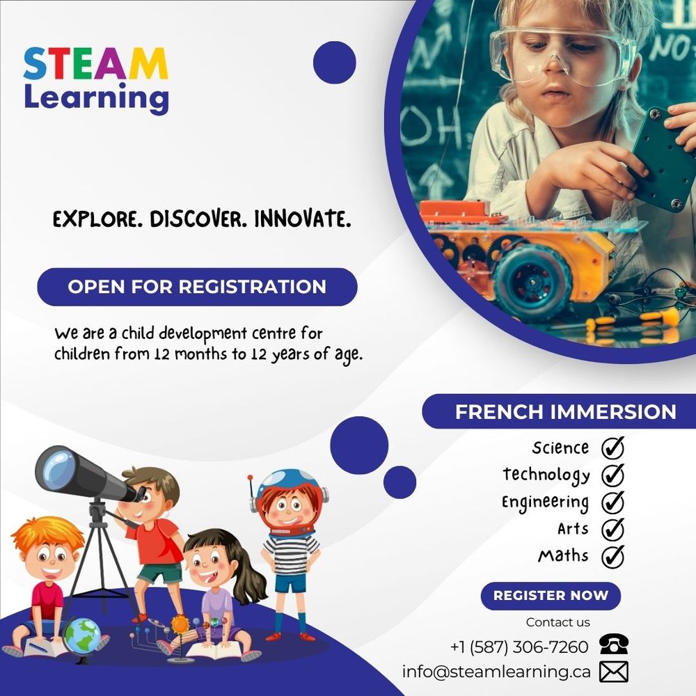 STEAM LEARNING - Updated July 2024 - Request Consultation - 9105 118 ...
