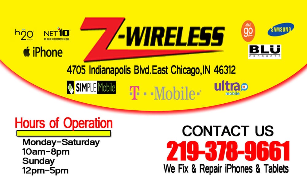 Z WIRELESS - Updated December 2025 - 4705 indianapolis blvd, East ...