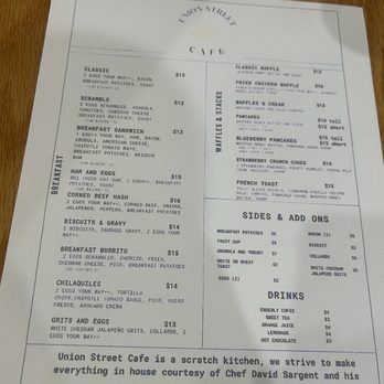 UNION STREET CAFE - Updated September 2025 - 39 Photos & 16 Reviews ...