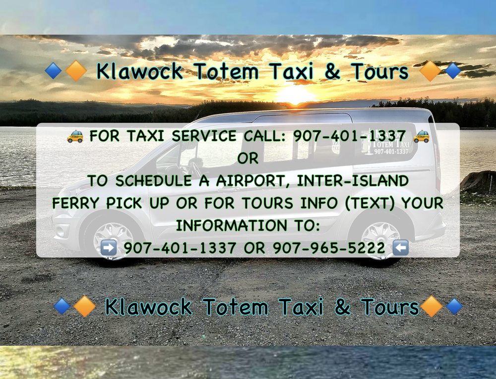 KLAWOCK TOTEM TAXI & TOURS - Updated June 2024 - Klawock, Alaska ...