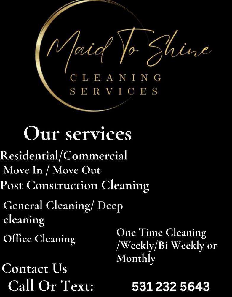 MAID TO SHINE CLEANING SERVICES - Updated December 2025 - Omaha, Nebraska - Home Cleaning ...