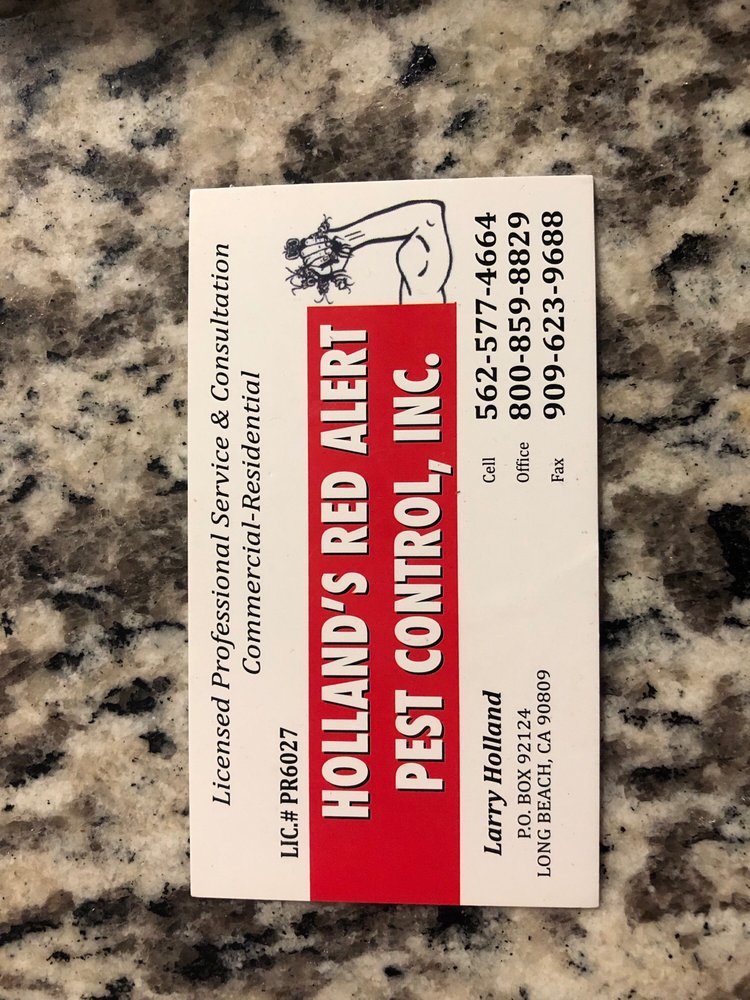 HOLLANDS RED ALERT PEST CONTROL - Updated July 2025 - Long Beach ...