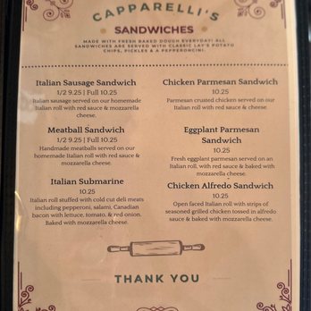 CAPPARELLIS ITALIAN FOOD & PIZZA ON SOUTHCROSS - Updated December 2025 ...