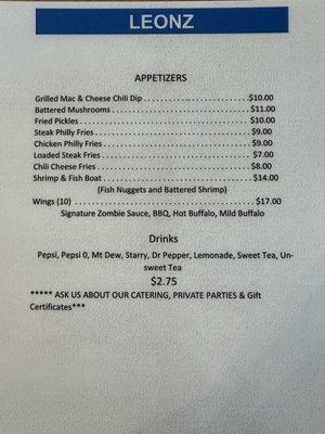 LEONZ HOUSE OF STEAK AND SUBS - Updated April 2025 - 1327 E Central Ave ...