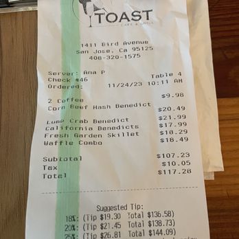 TOAST CAFE & GRILL - 1928 Photos & 1479 Reviews - 1411 Bird Ave, San ...